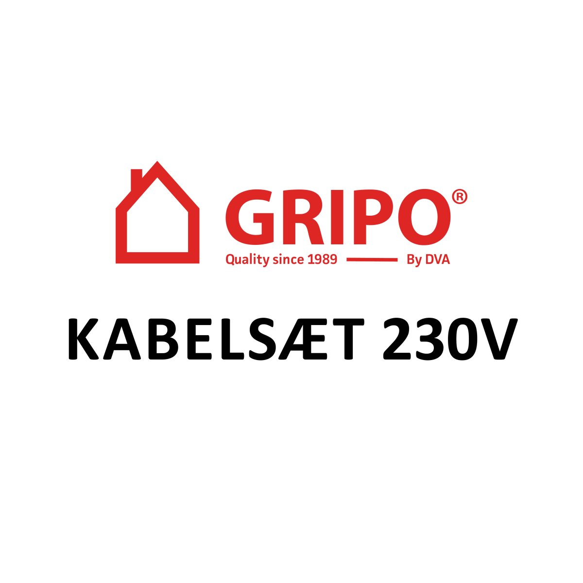 Gripo kabelsæt 230V - DVA A/S