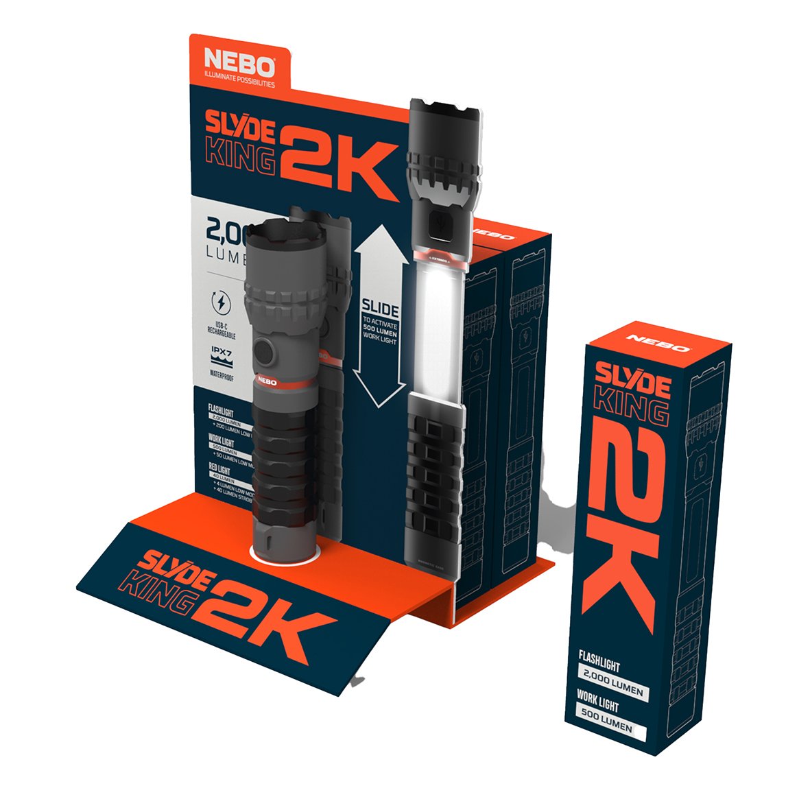 NEBO Display for Slyde king 2K - 6 stk - Nebo POS - DVA A/S