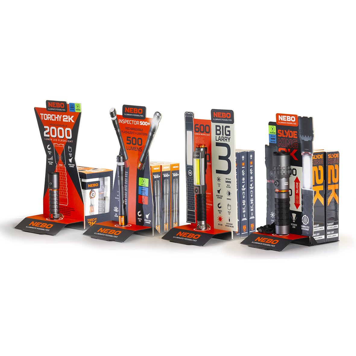 NEBO Display Multi for Torchy 2K, Slyde King2K, Inspector 500 mm ...